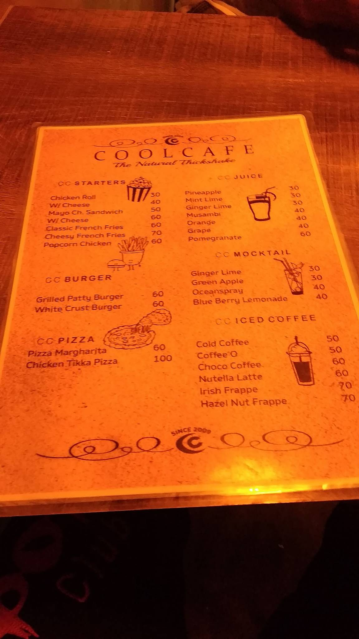 Menu at Cool Cafe, Bhatkal, Azad Nagar 4th Cross