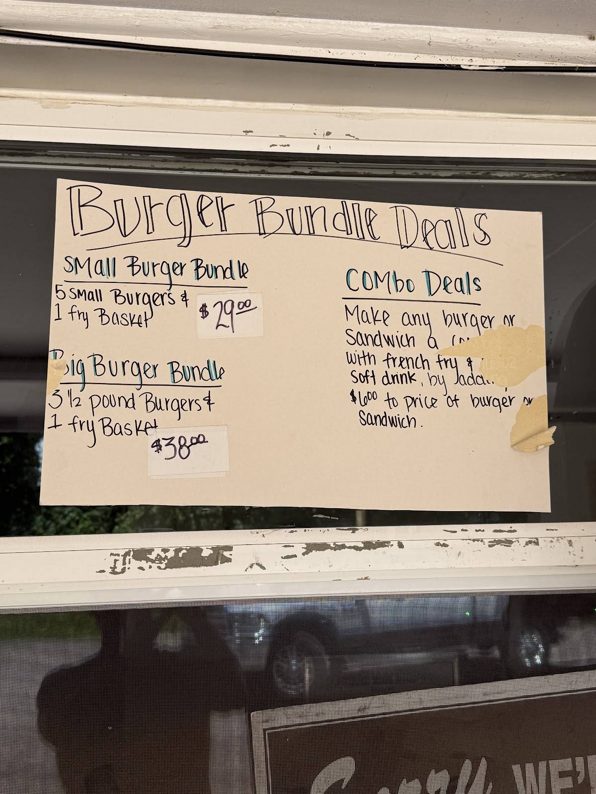 Menu at Big Burger World restaurant, Cañon City