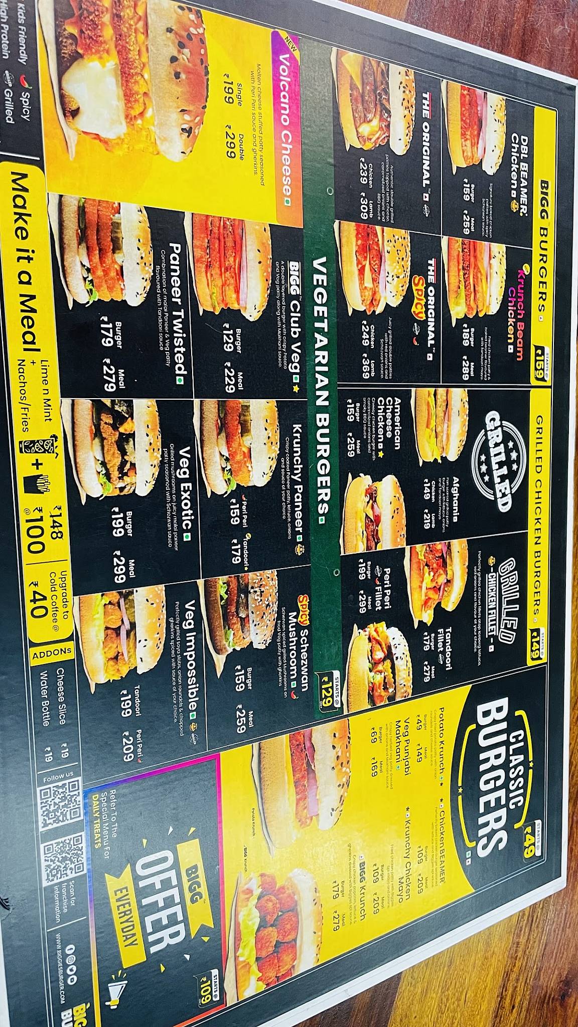 Menu at Biggies Burger : FC Road, Pune