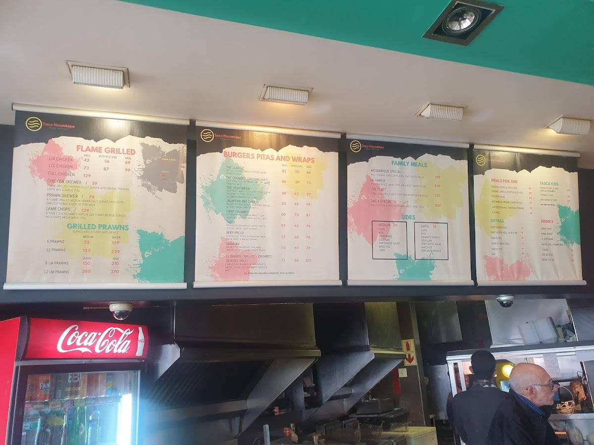 Menu at Bin Rashied Woodstock pizzeria, Cape Town
