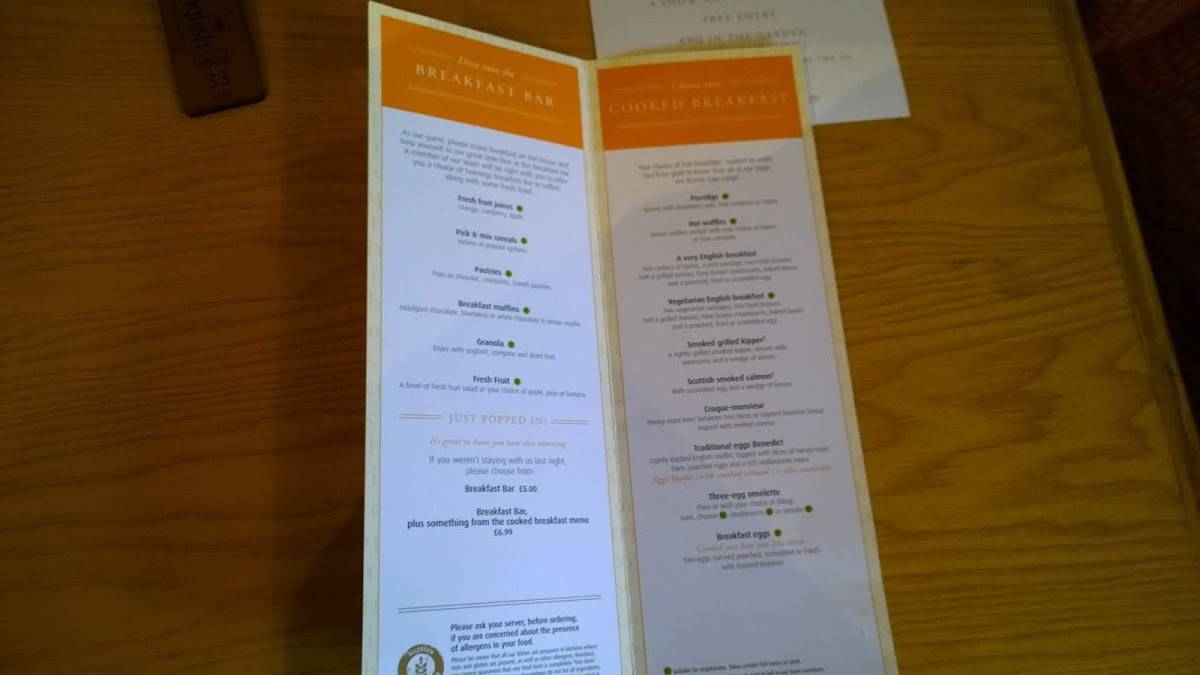 Menu at The Royal George pub & bar, Brockworth