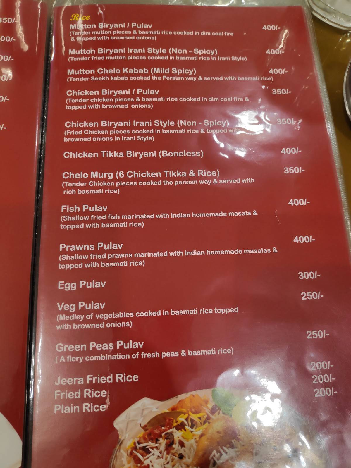 Menu at Blue Nile Restaurant, Pune, 102