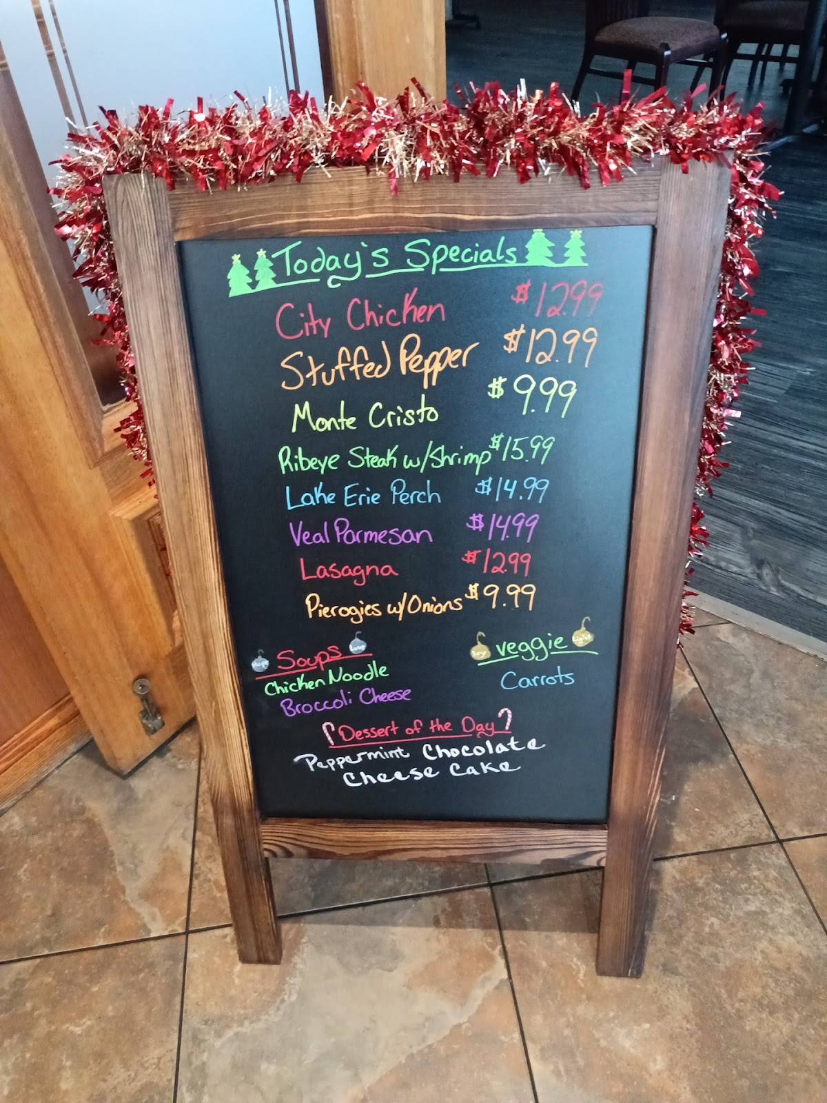 Menu at Blue Sky Restaurant, Elyria