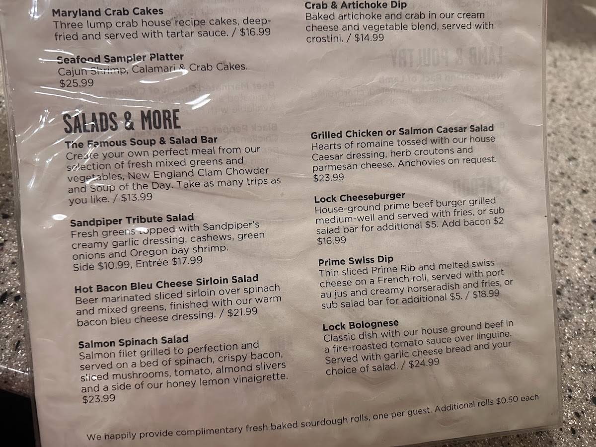 Menu at Lock Stock & Barrel, Boise