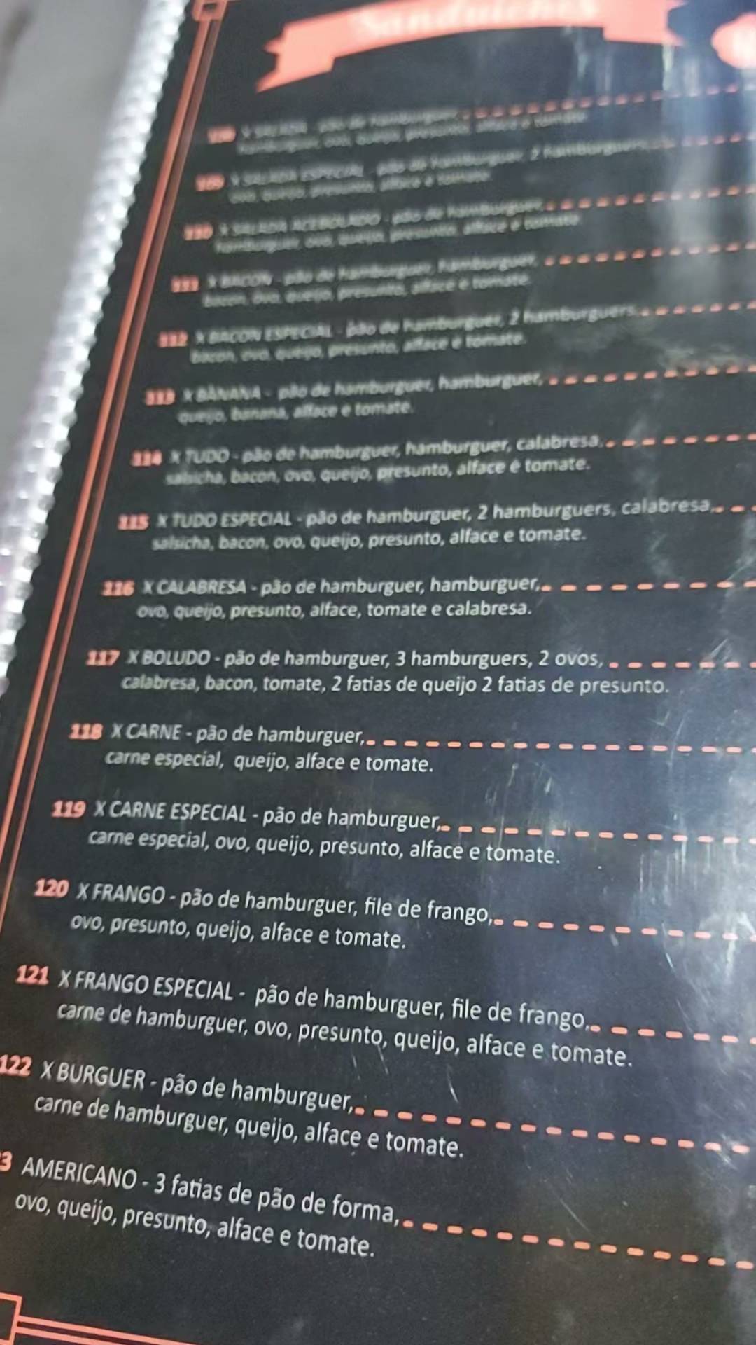 Menu at Boludo Food restaurant, Manaus