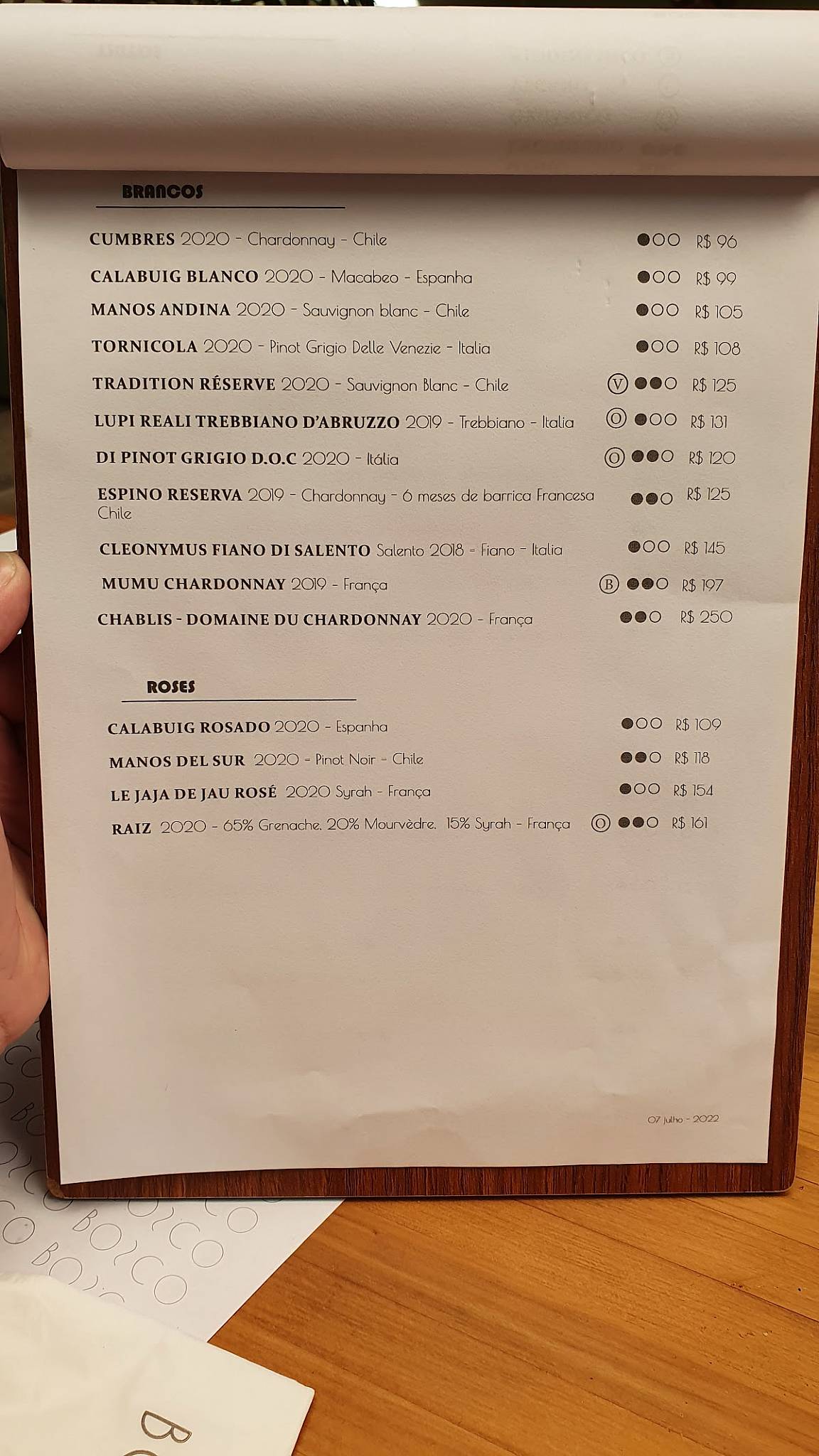 Menu em Bosco Restaurante, São Paulo