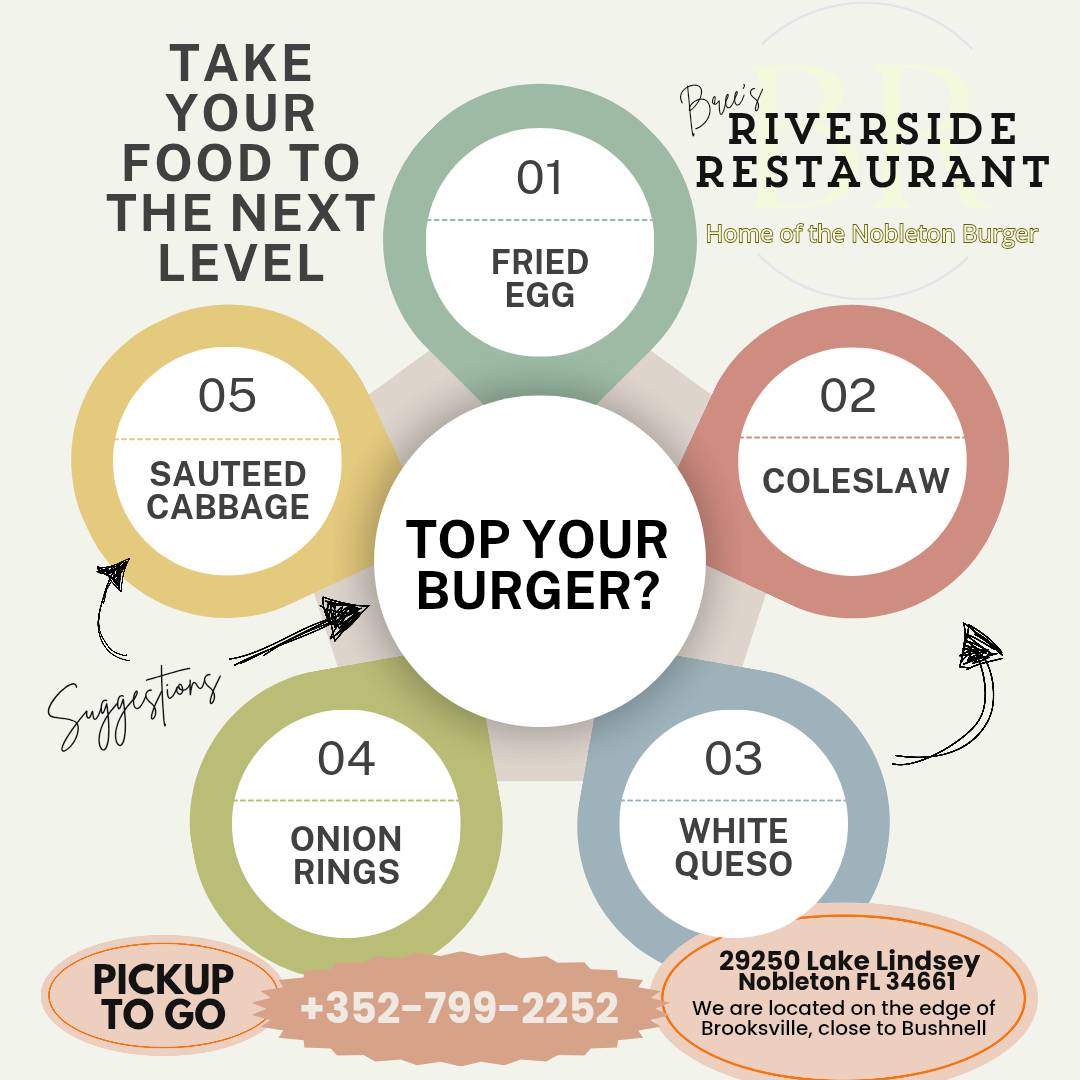 Menu at Bree’s Riverside Restaurant, Nobleton