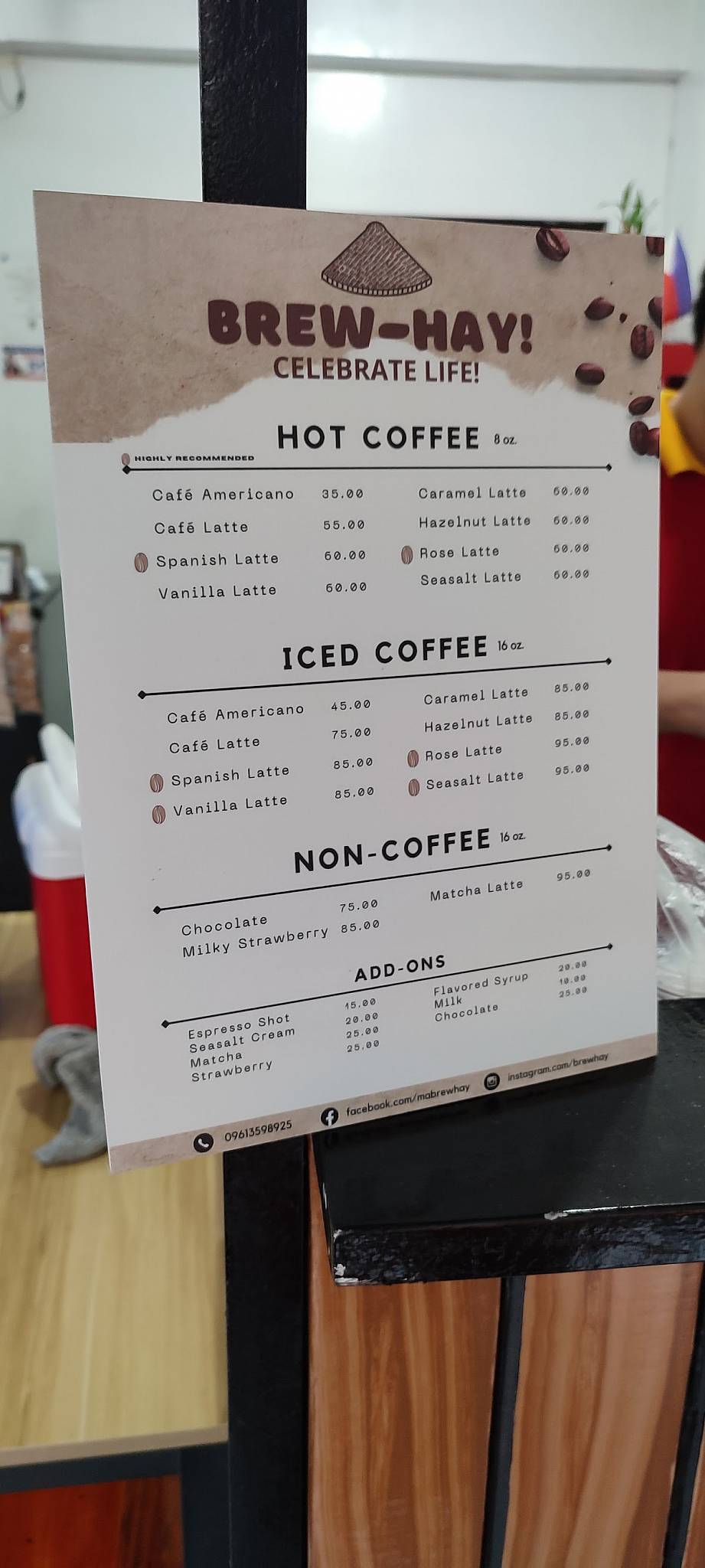 Carta de Brew-Hay! Makati, Makati