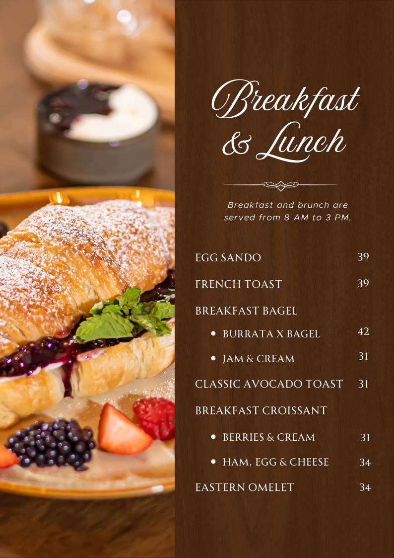 Menu at Brew & Bite Cafe and Restaurant, Abu Dhabi