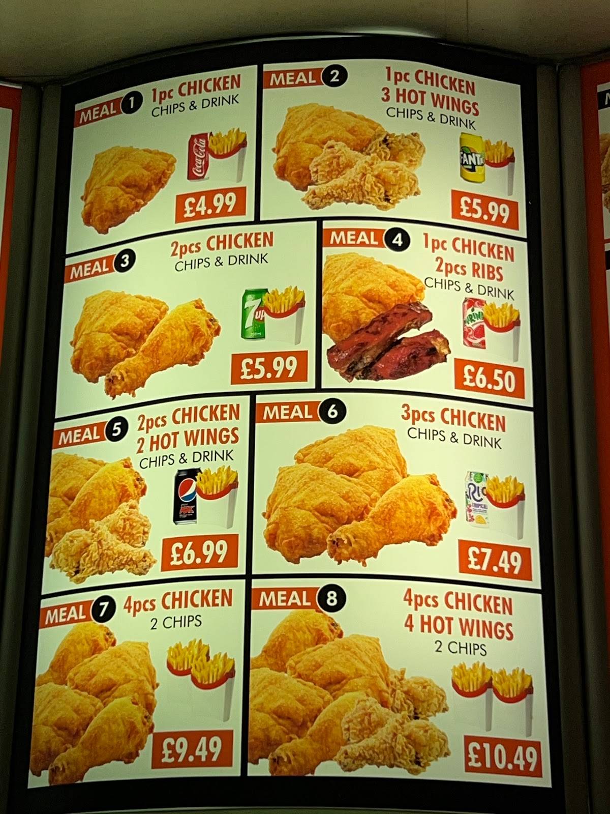 Menu at Broadway fried chicken and pizza restaurant, Loughton