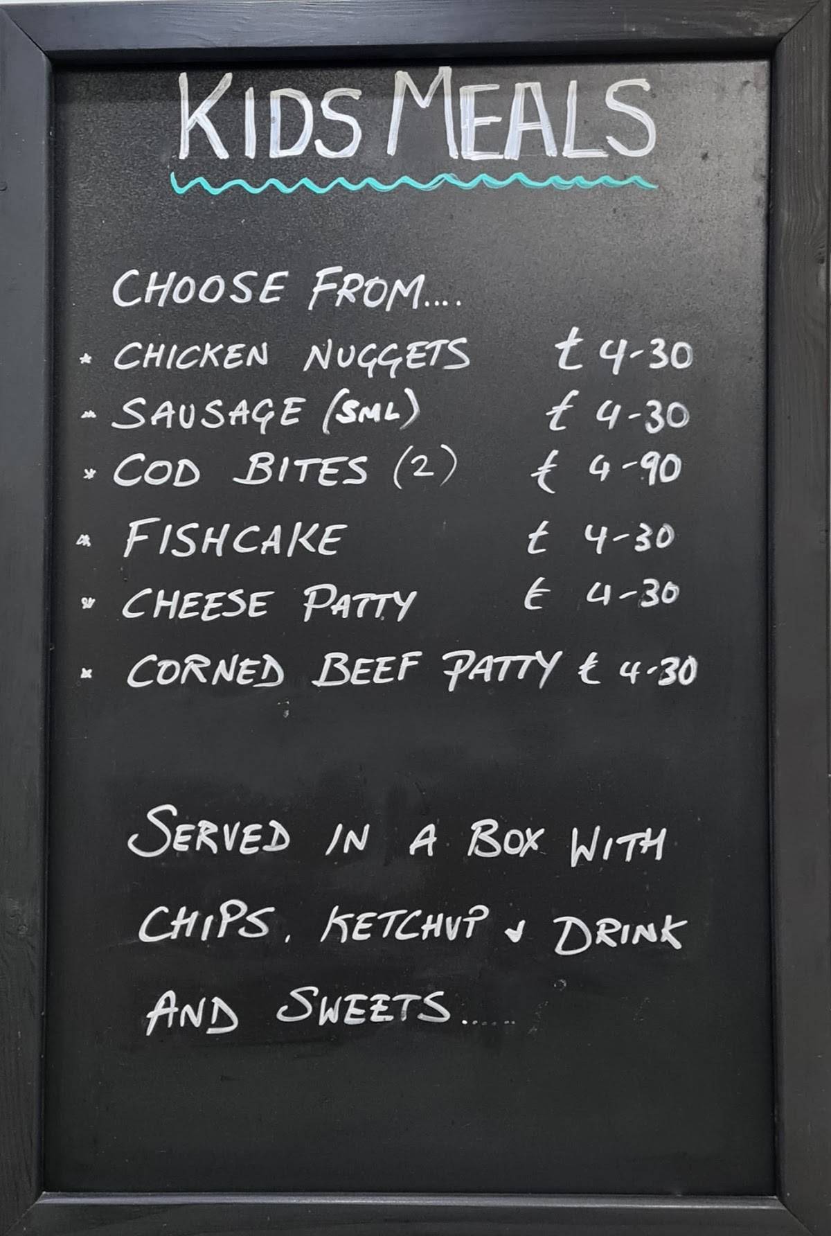 Menu at Brockwell Fish & Chips fast food, Cramlington