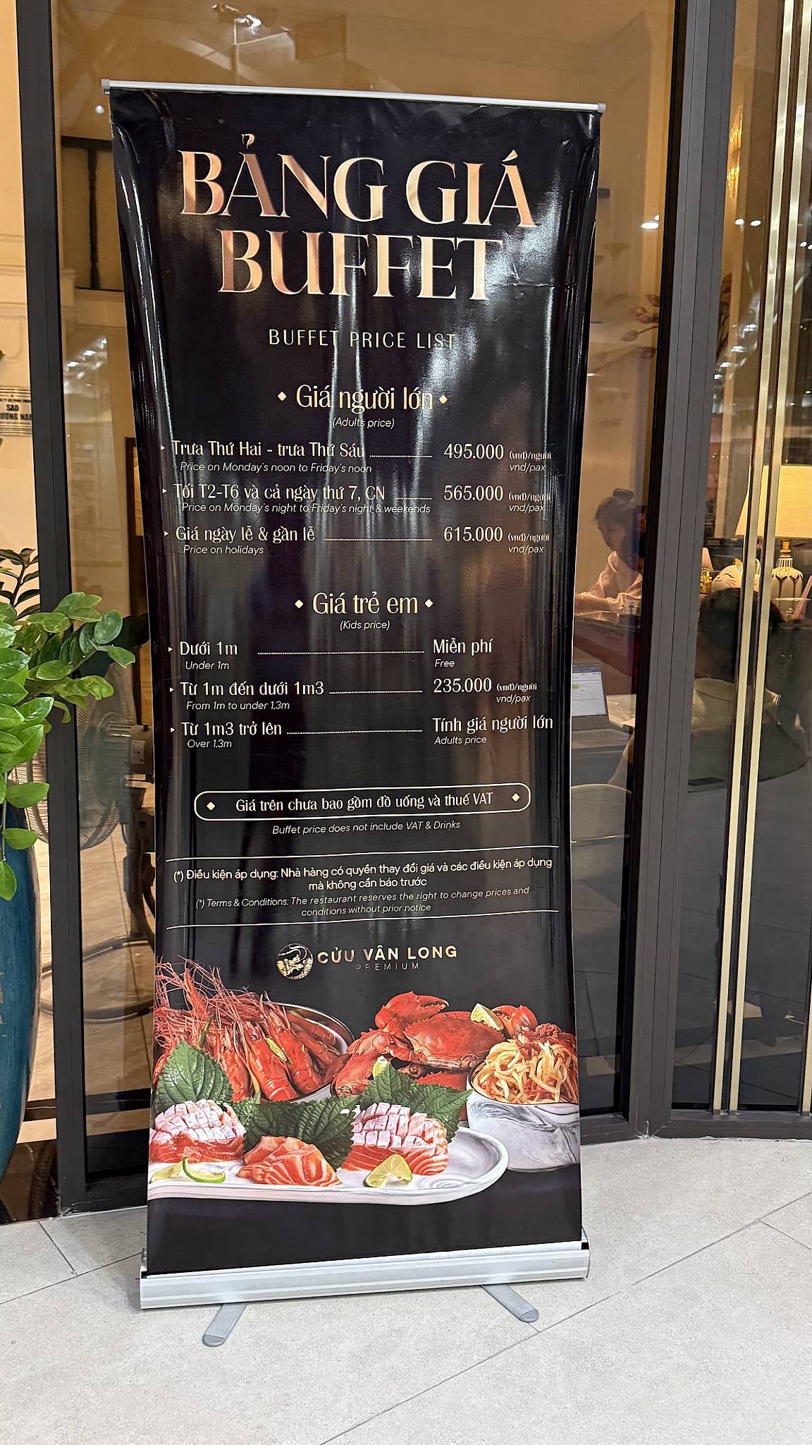 Menu at Buffet Cửu Vân Long Premium - Bitexco Sài Gòn restaurant, Ho ...