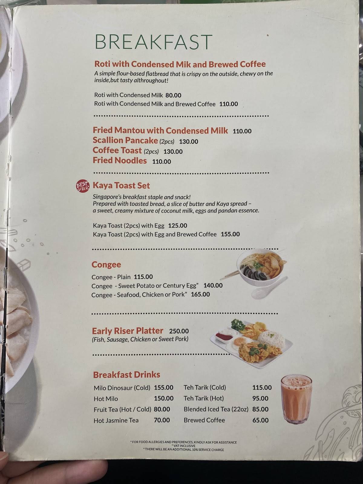 Menu at Bugis Singapore Street Food restaurant, Quezon City, 78 Nicanor ...