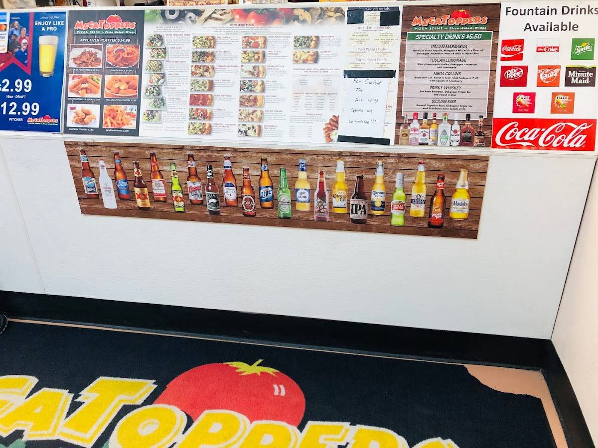 Menu at Megatoppers Pizza Joint pizzeria, Bullhead City