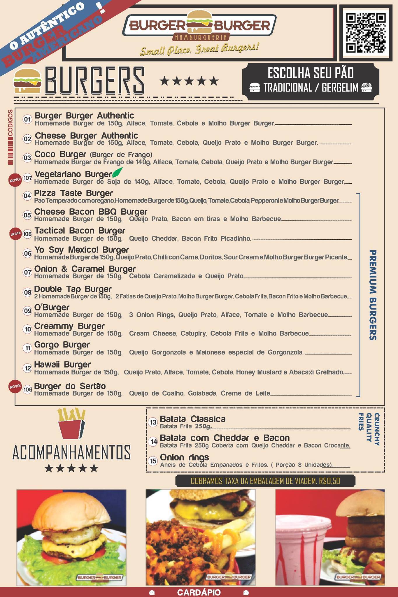Menu em Burger Burger Company restaurante, Fortaleza