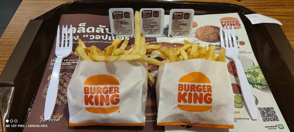 Menu at Burger King - The Riverside Plaza Charoen Nakorn restaurant ...