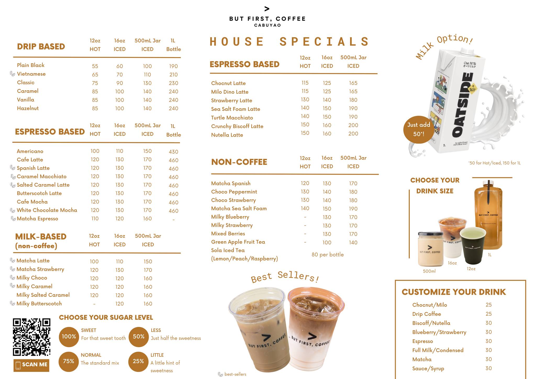 Menu at But First, Coffee (BFC) - Pulo Cabuyao, Cabuyao