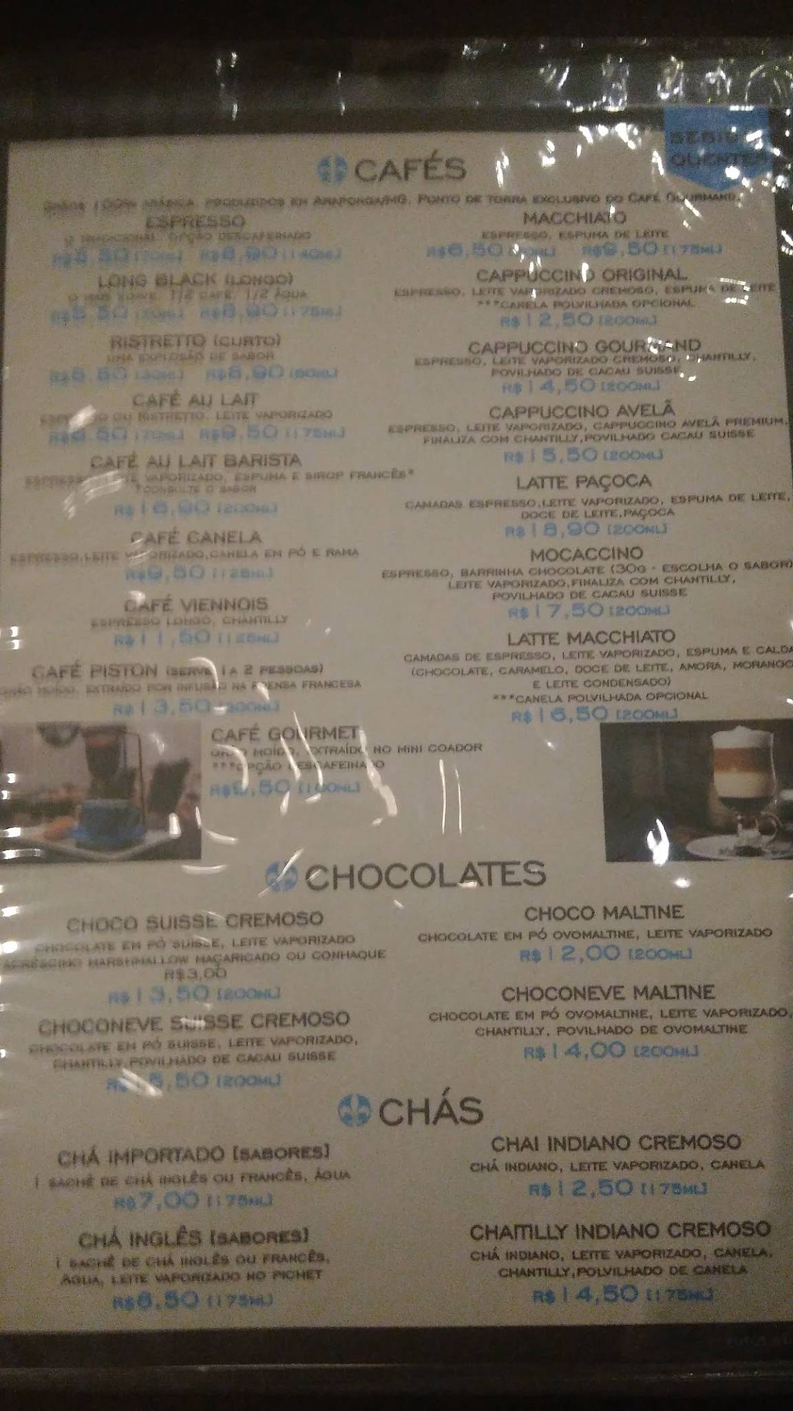 Menu em CAFÉ GOURMAND RESENDE, Maricá, Rodovia RJ-151