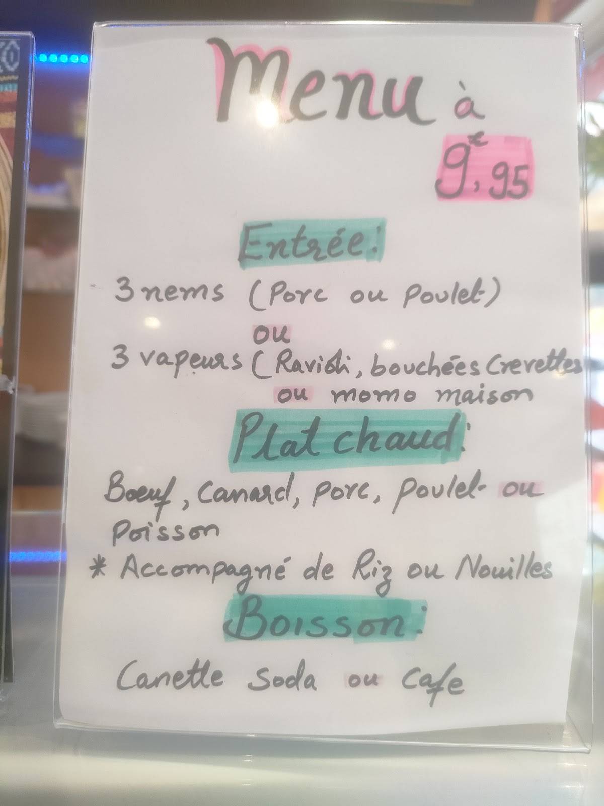 Menu at CHEZ CÉLINE restaurant, Paris, 37 Rue Léon Frot