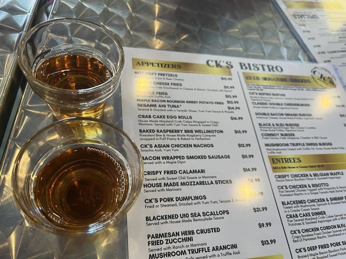 Menu at CK’S Bistro restaurant, Myrtle Beach