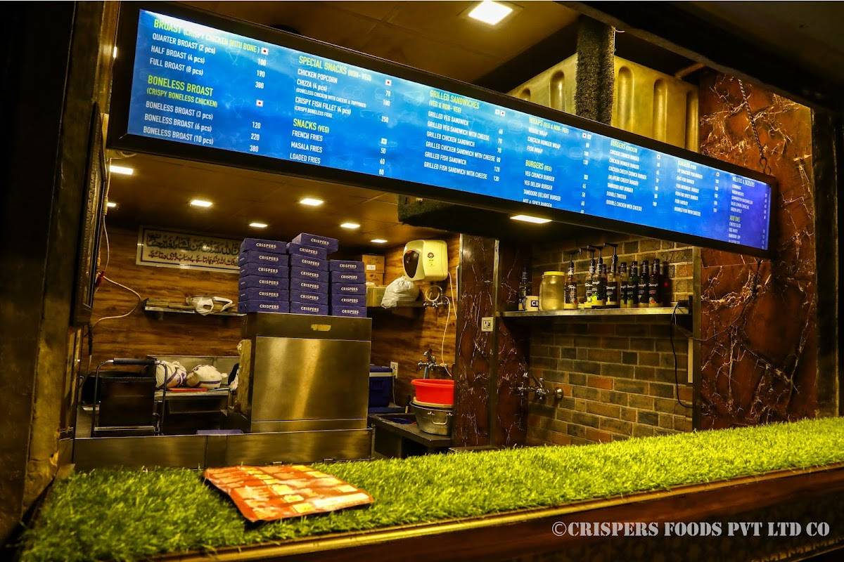 Menu at CRISPERS, Delhi
