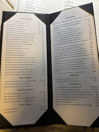 Menu at CUT 158 Chophouse steakhouse, Joliet