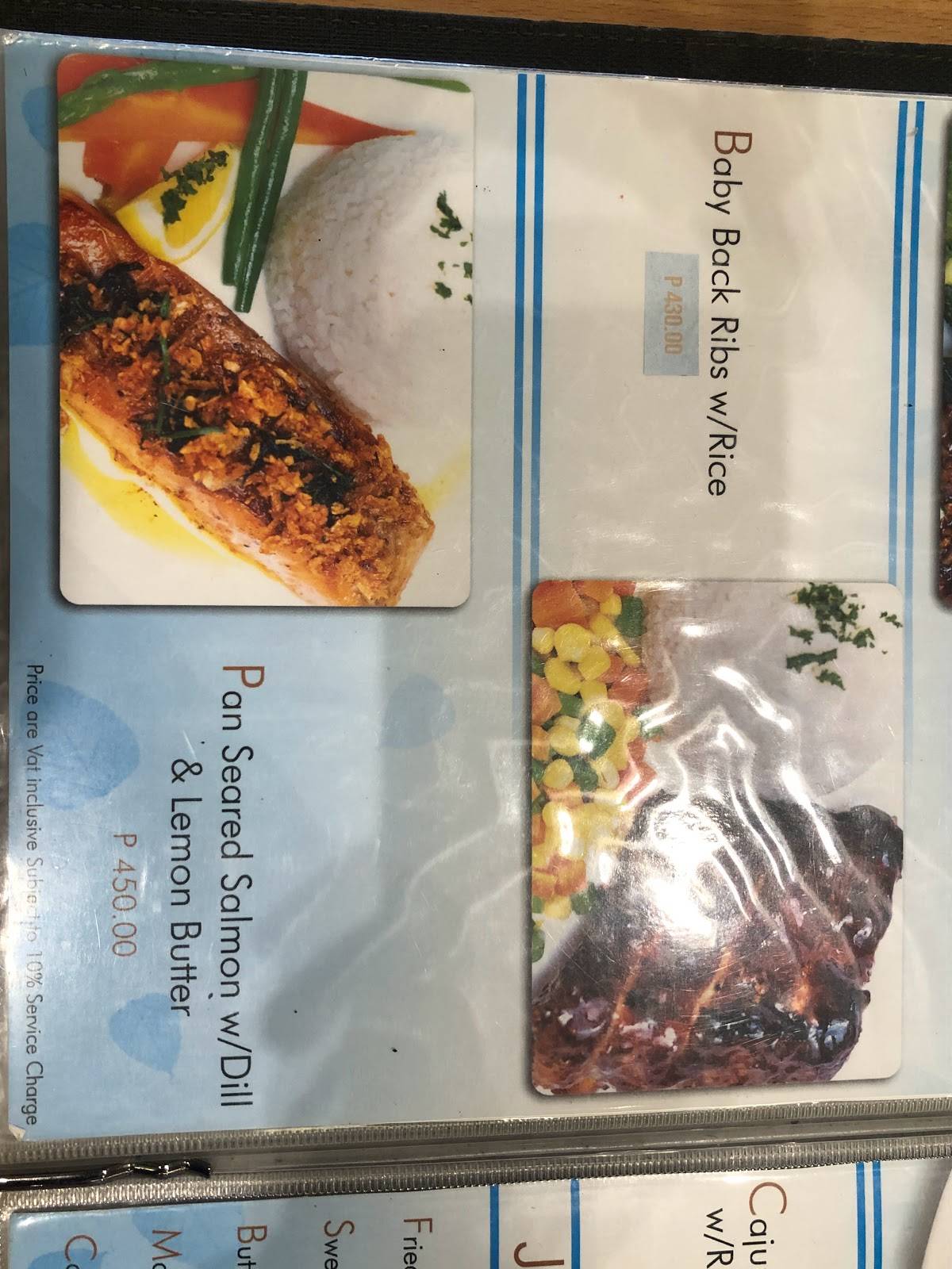 Menu at Ace Water Spa Coffee Lounge cafe, Quezon City