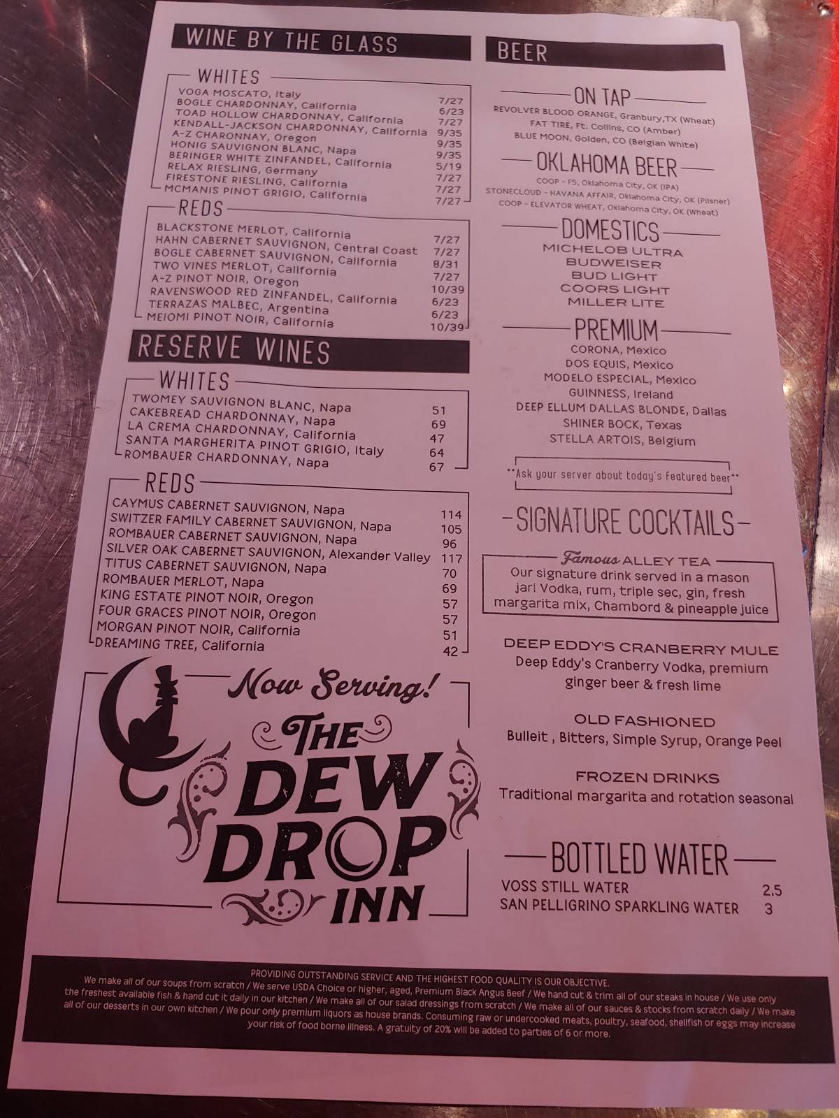 Menu at Cafe Alley, Ardmore, 126 A St NE
