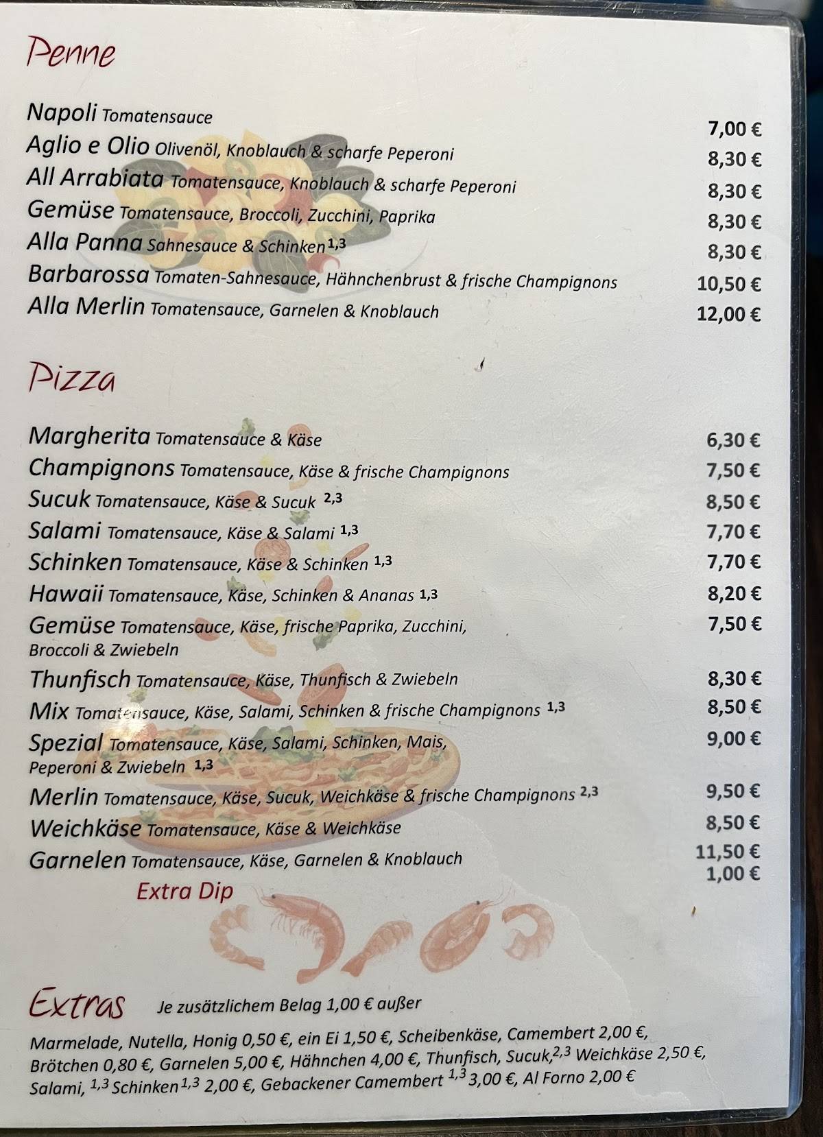 Speisekarte von Café Merlin cafe, Gelnhausen