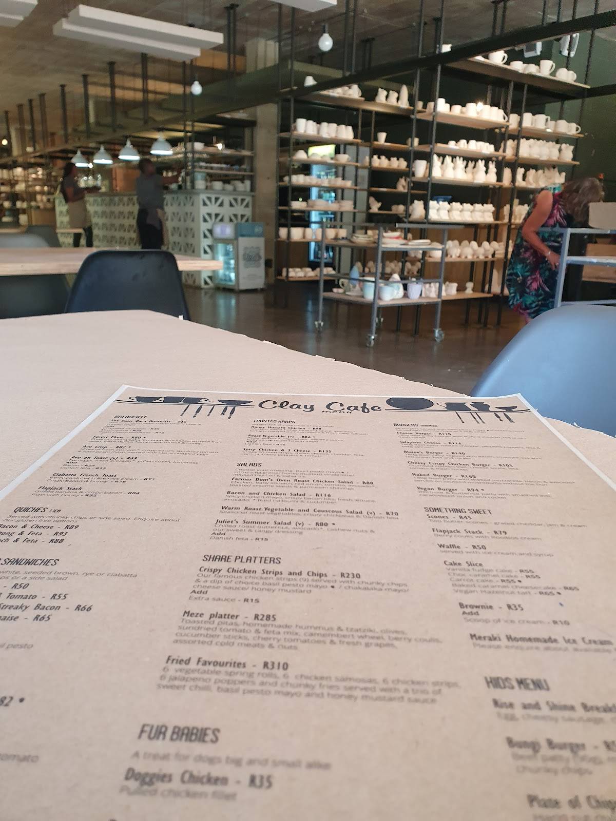 Menu at Create Wolwespruit cafe, Pretoria