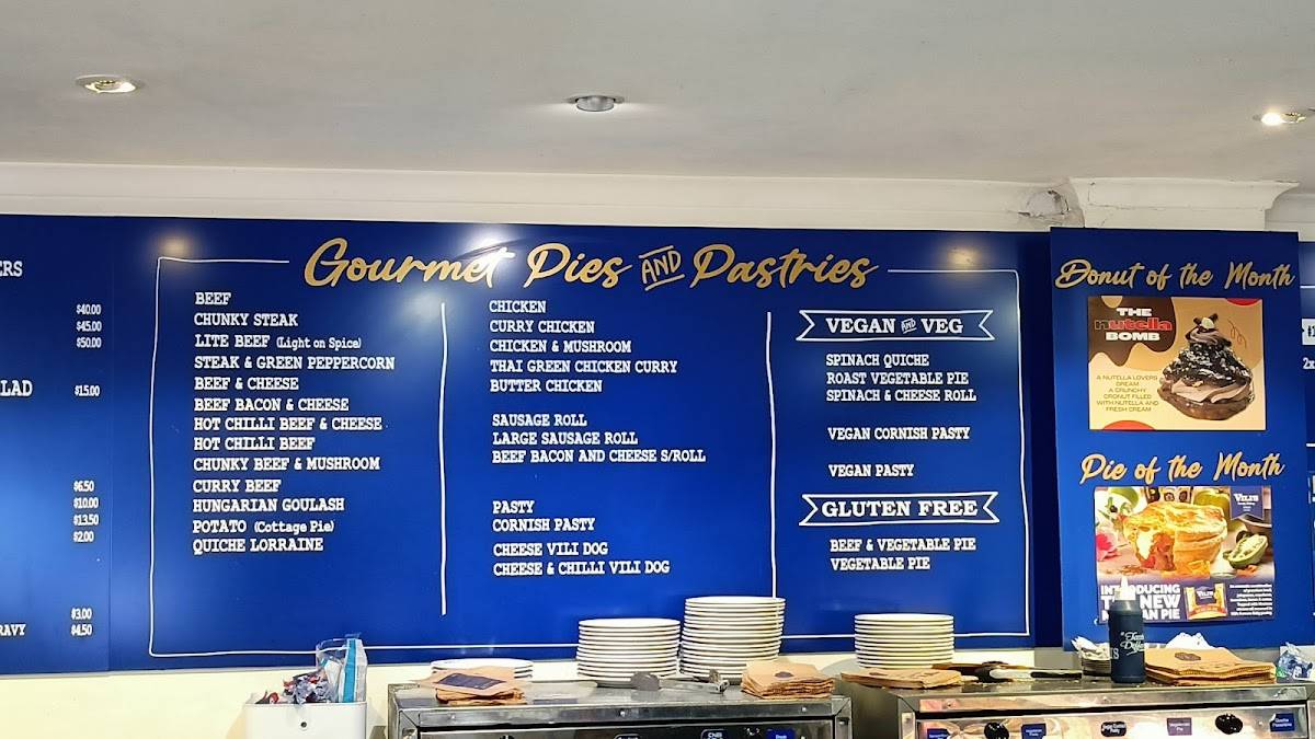 Menu at Café De Vili's cafe, Mile End South