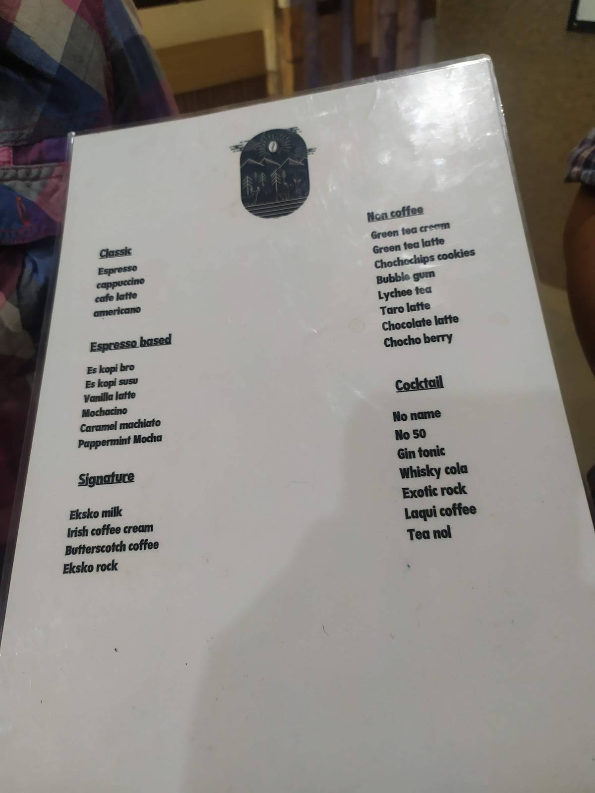 Menu at Eksplorasi Kopi - EKSKO cafe, Bogor