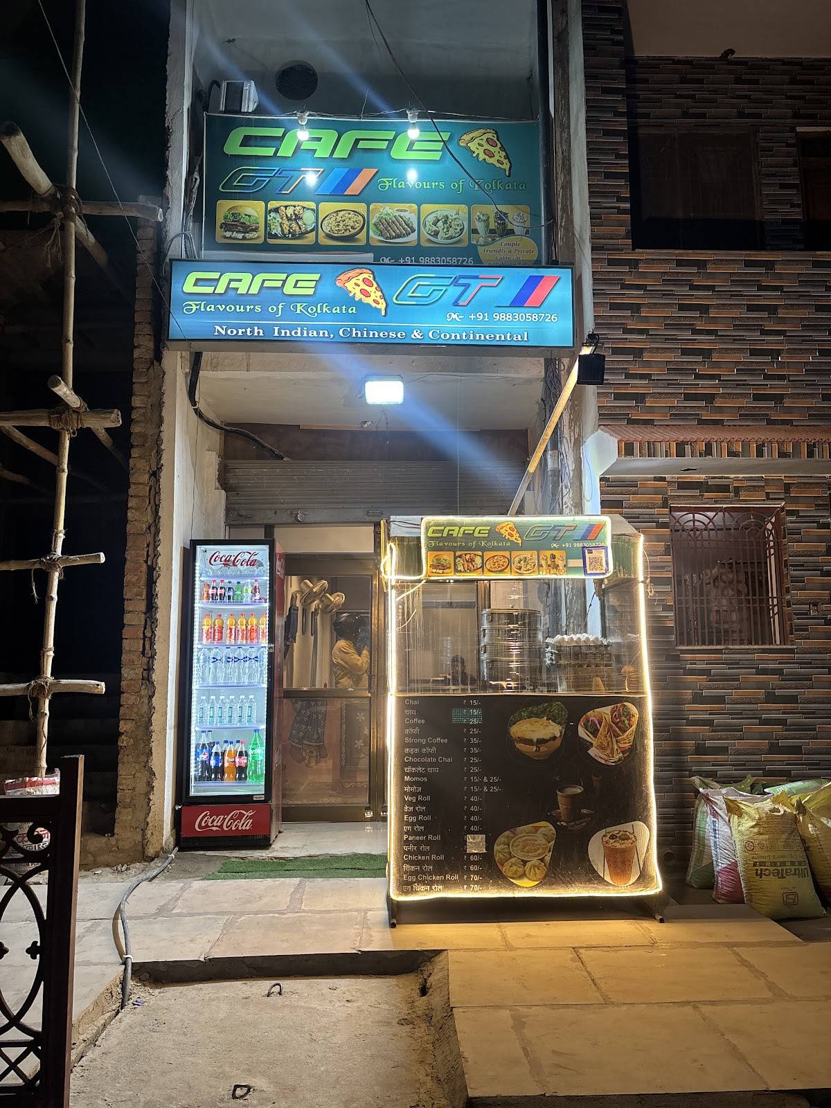 Menu at Cafe GT, Varanasi