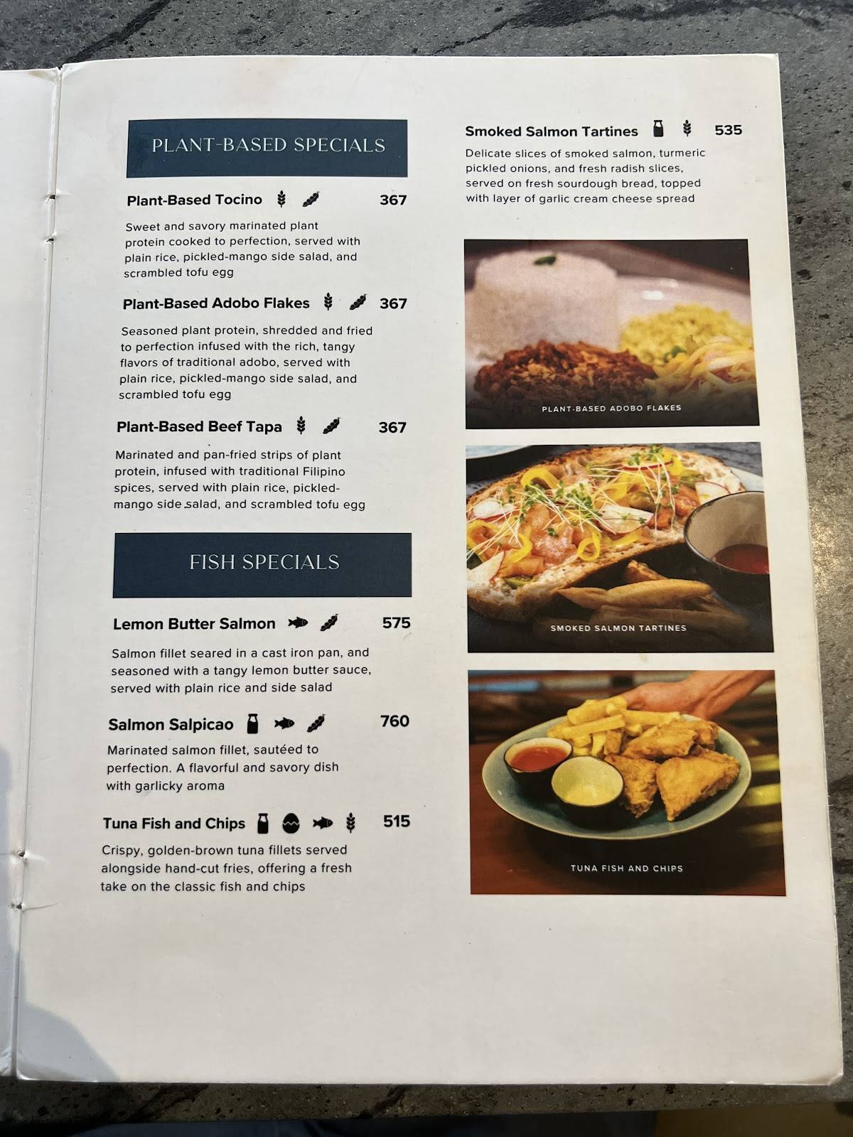 Menu at Cafe Gervacios - Pastry and Coffee in Davao City, Davao City
