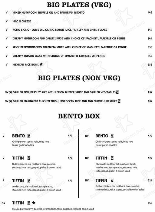 Menu at Hobnob Gourmet Cafébar, Indore, 1C/CA