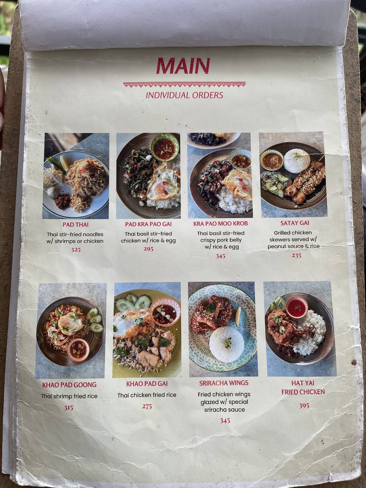 Menu at Kamala Café cafe, Tanay, H9Q3+G57