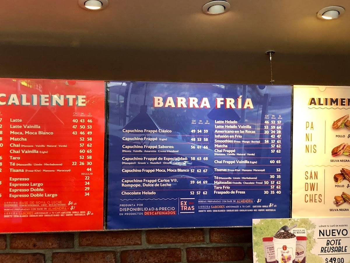 Carta de Café La Flor De Córdoba, Guadalajara, Av. de la Paz 2055