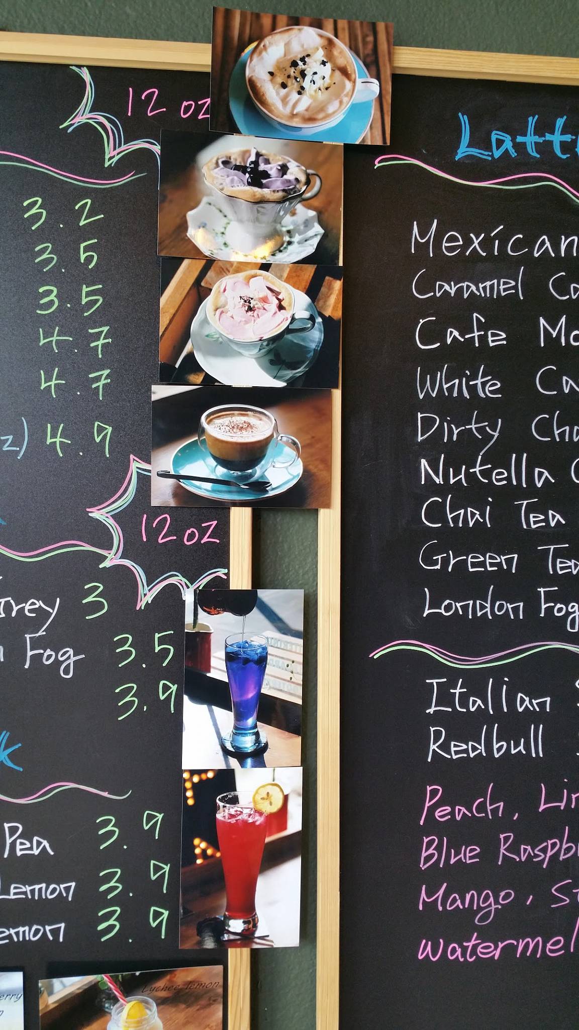 Menu at Makario Coffee Roasters cafe, Everett