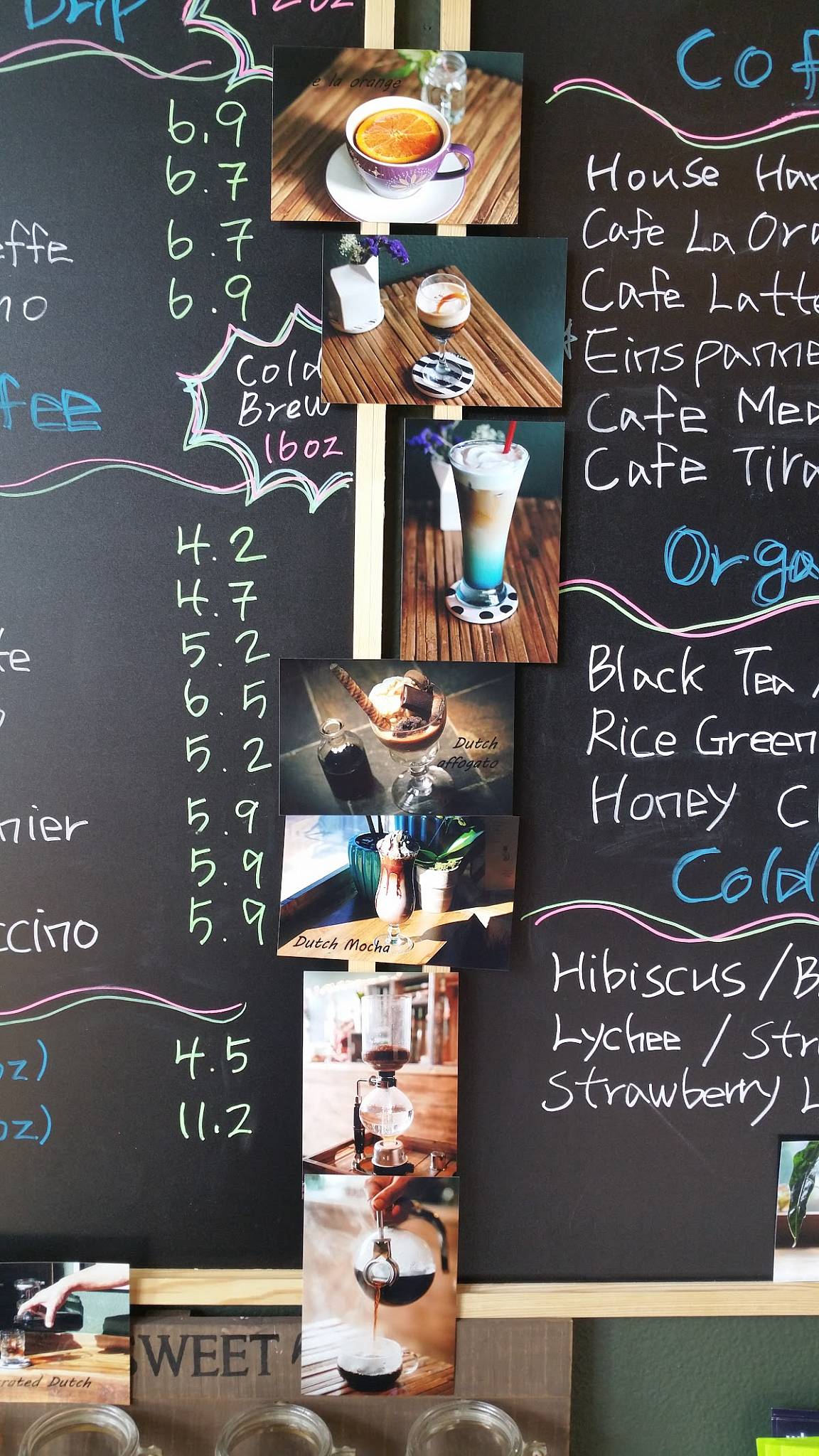 Menu at Makario Coffee Roasters cafe, Everett