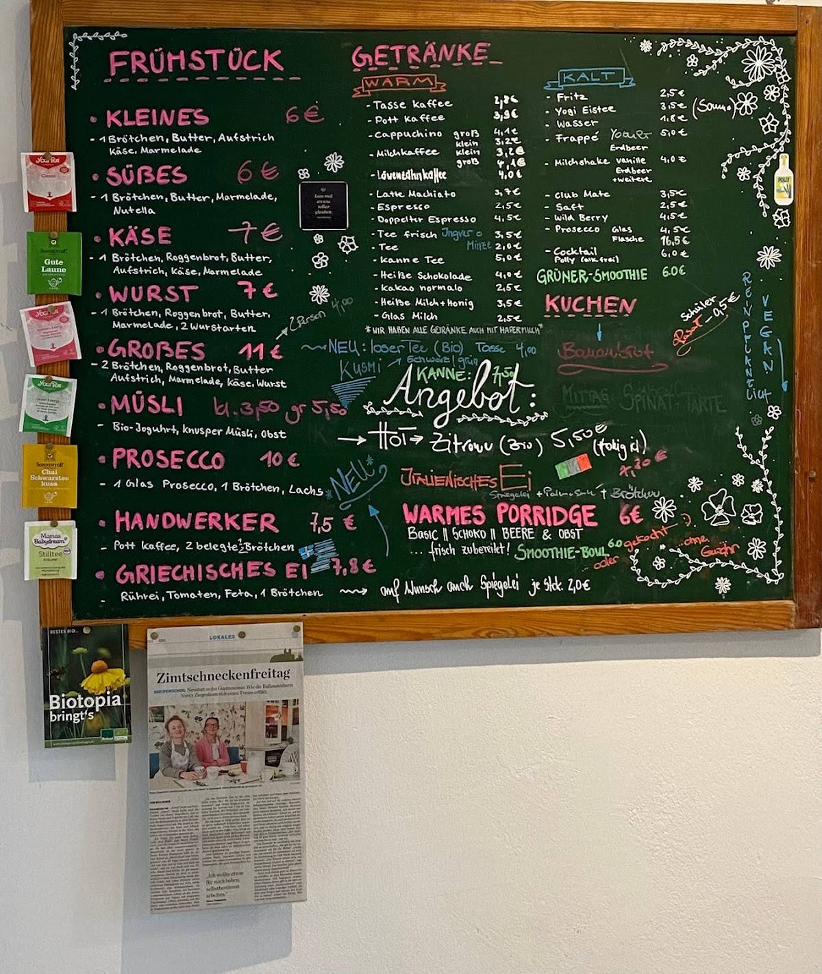 Speisekarte von Café Merle restaurant, Ballenstedt