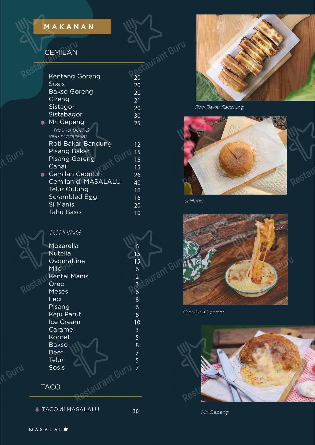 Menu at NITRO COFFEE @Ciranjang cafe, Jakarta, Jl. Ciranjang No.10 2