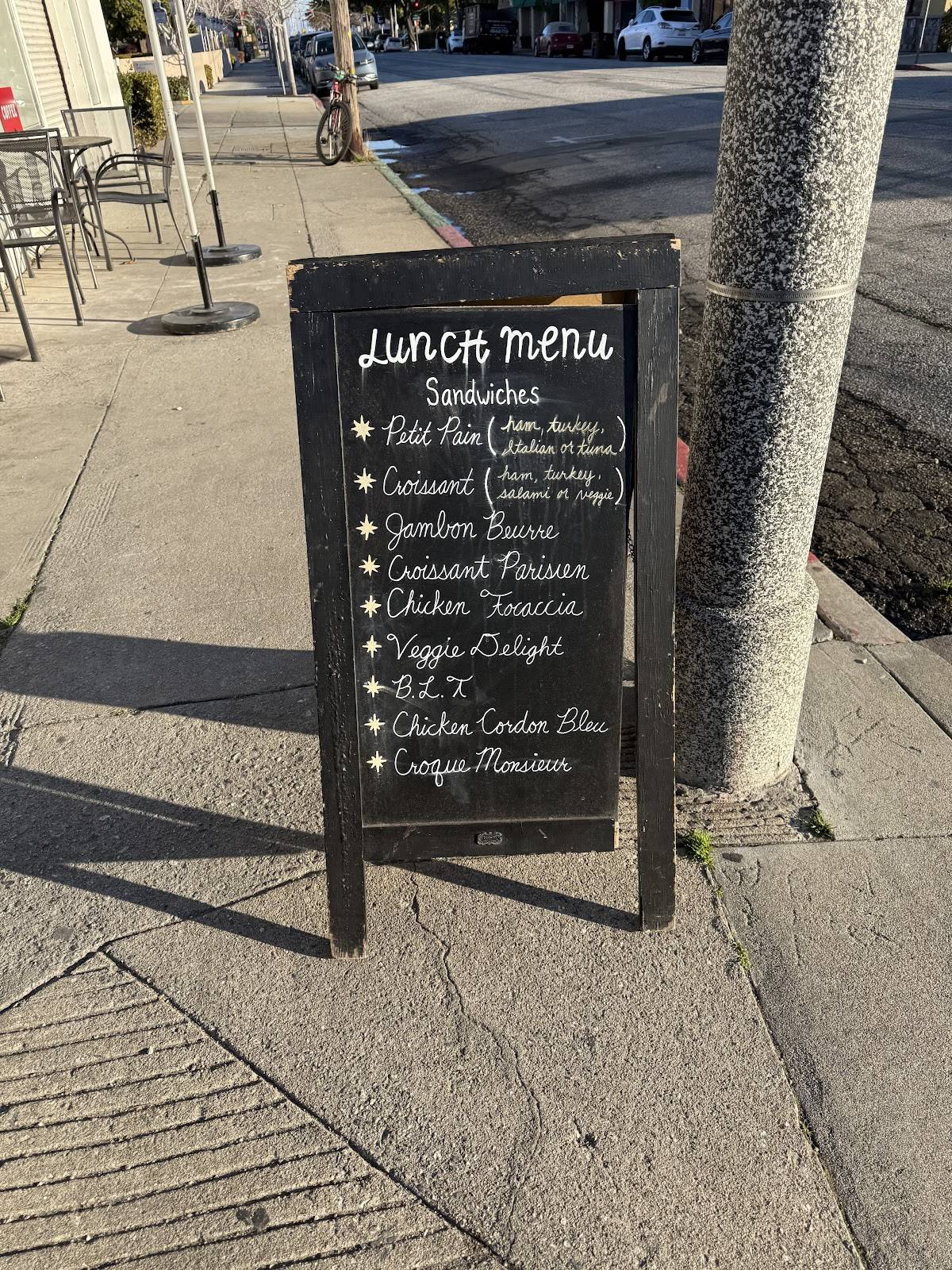 Menu at Paris Bakery Cafe, Monterey, 271 Bonifacio Pl