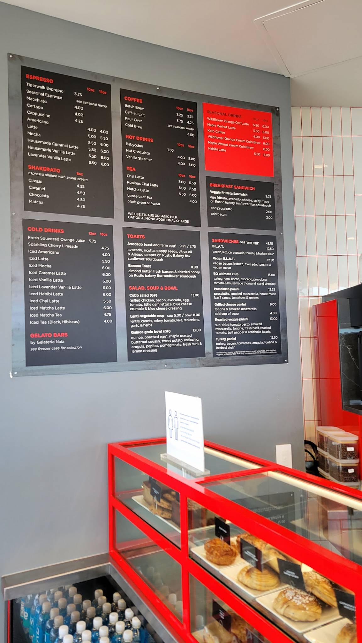 Menu at Round House Cafe, San Francisco