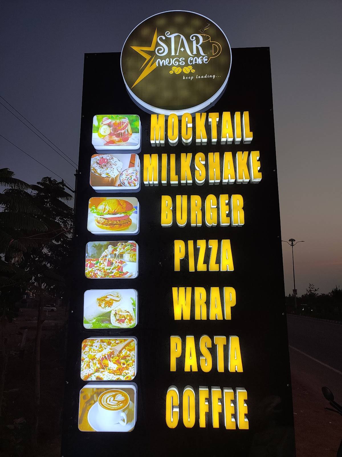 Menu at Star Mugs Cafe, Mahbubnagar