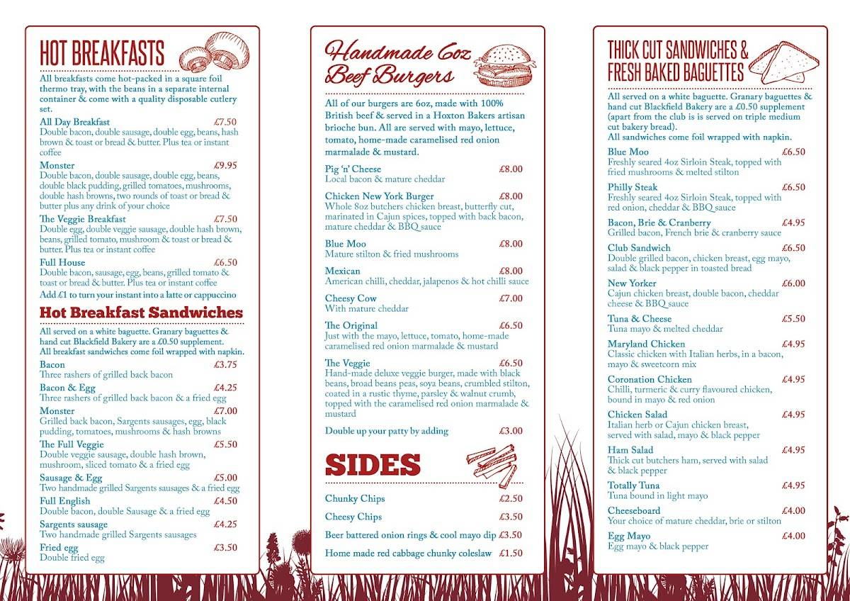 Menu at The Lovely Little Cafe, Dibden Purlieu, 3 Merriemeade Cl