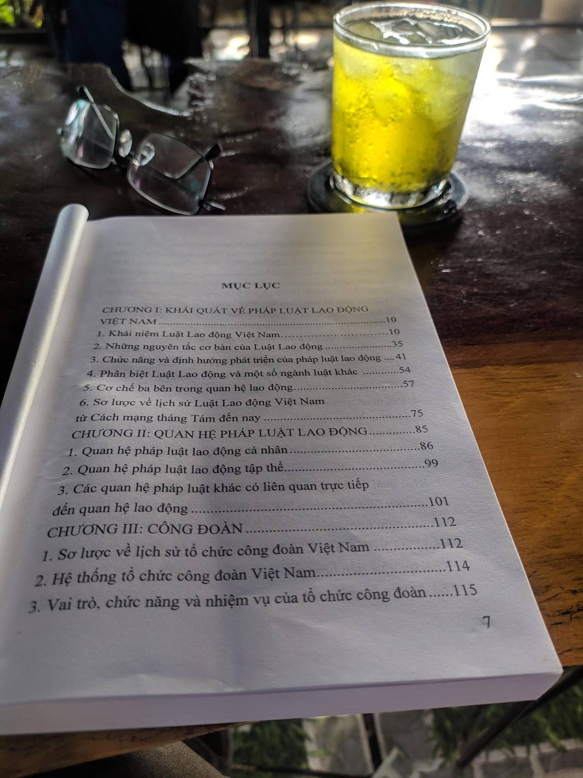 Menu at Tony Riverside Cafe, Ho Chi Minh City