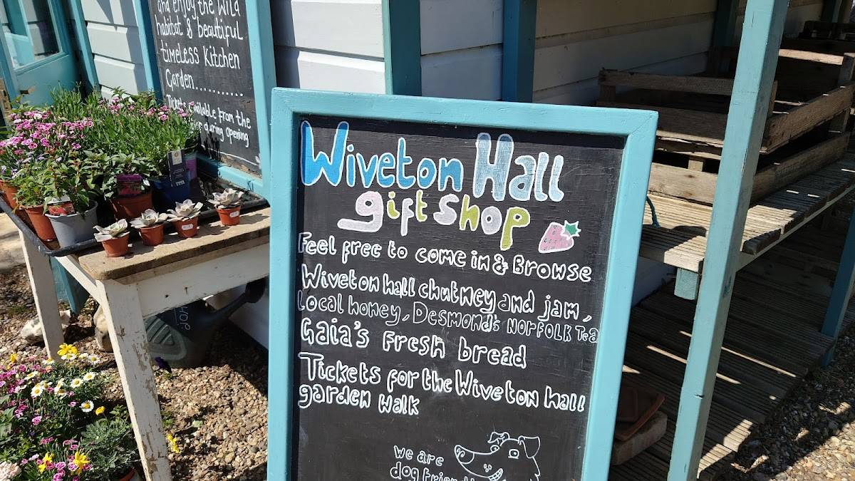 Menu at Wiveton Hall cafe, Holt