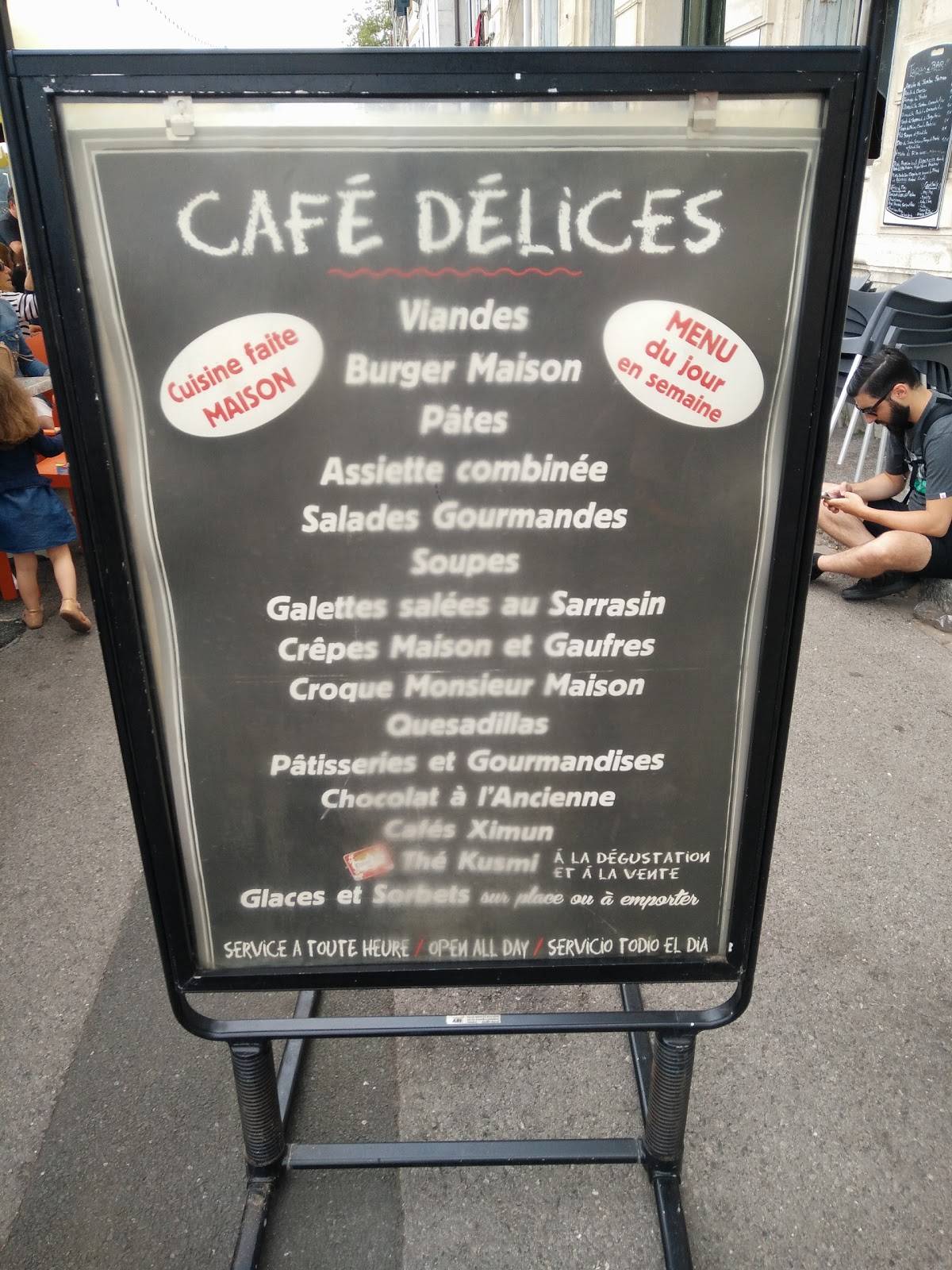 Menu au Café quai délices, Bayonne, 46 Quai des Corsaires