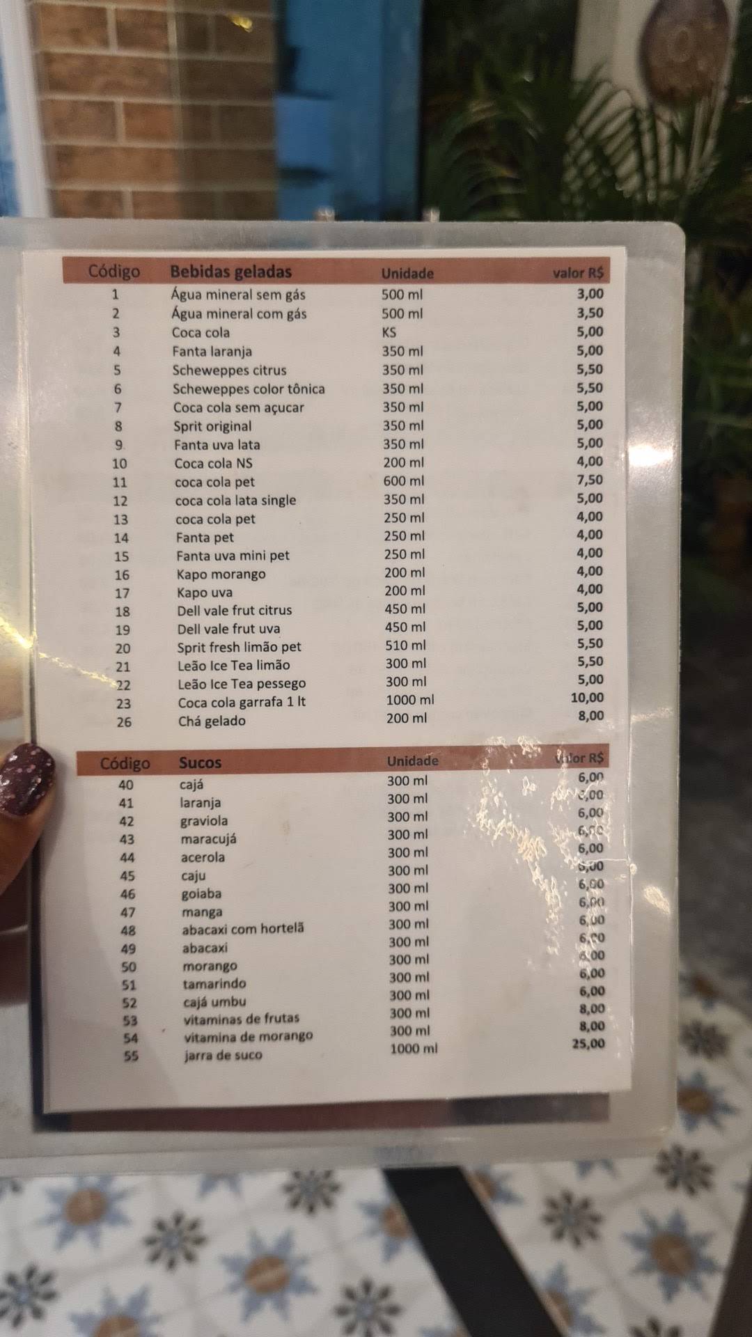 Menu em Cafeteria Maria Café, Jaguaribe