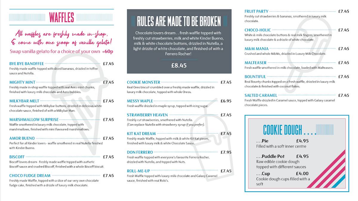 Menu at Cakes N Shakes - Billingham desserts, Billingham